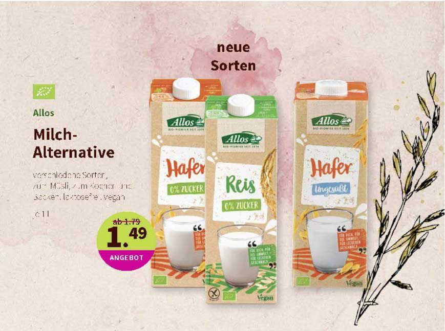 Allos Milch Alternative Angebot bei Denns Biomarkt - 1Prospekte.de