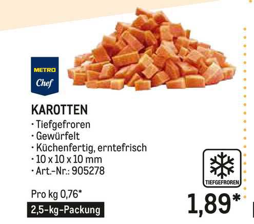 Karotten Angebot bei METRO - 1Prospekte.de