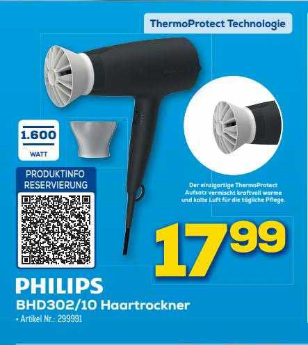 Philips Bhd302.10 Haartrockner Angebot bei Berlet - 1Prospekte.de
