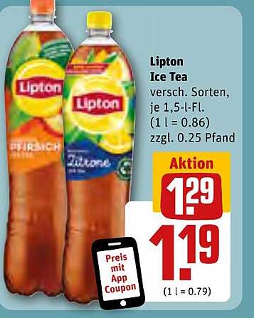 Lipton Ice Tea Angebot bei REWE - 1Prospekte.de