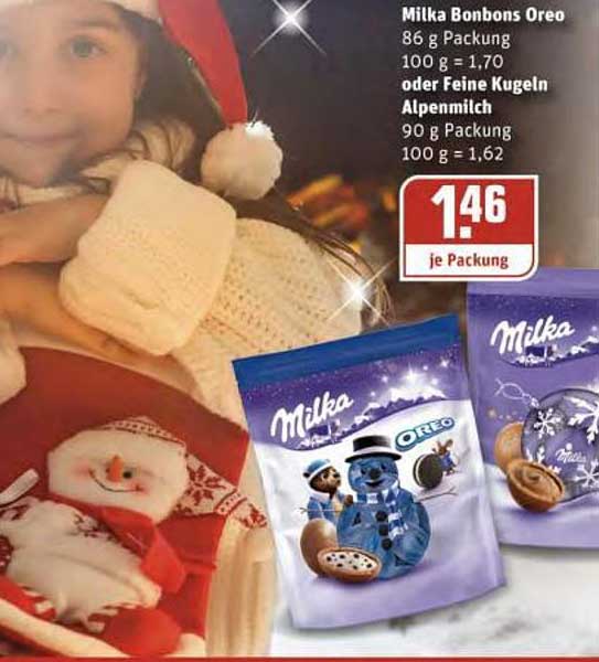 Milka Bonbons Oreo Oder Feine Kugeln Alpenmilch Angebot bei REWE ...