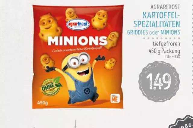Agrarfrost Kartoffel-spezialitäten Griddies Oder Minions Angebot bei ...