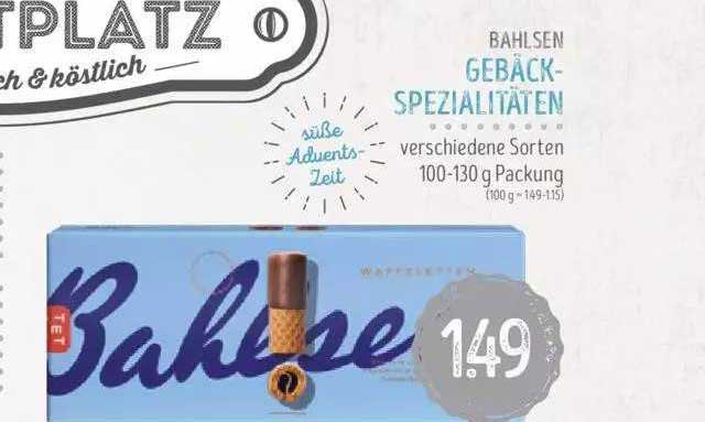 Bahlsen Gebäck-spezialitäten Angebot bei Edeka Struve - 1Prospekte.de