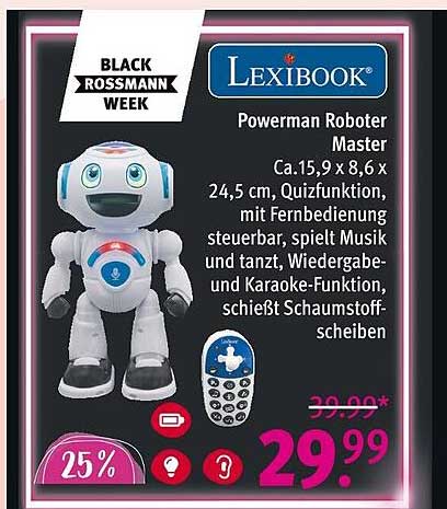 Powerman Roboter Master Lexibook Angebot bei ROSSMANN - 1Prospekte.de