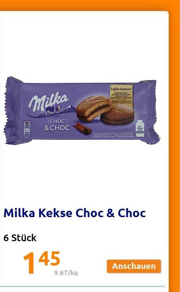 Milka Kekse Choc & Choc Angebot bei Action - 1Prospekte.de