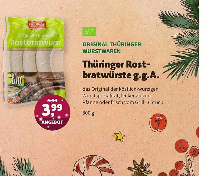 Original Thüringer Wurstwaren Thüringer Rost-bratwürste G.g.a. Angebot ...