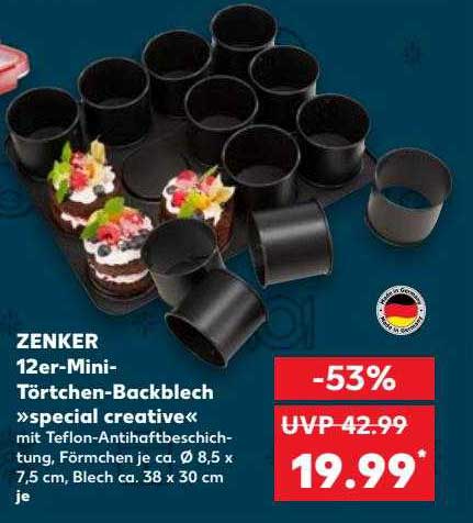 Zenker 12er-mini-törtchen-backblech „special Creative“ Angebot bei ...