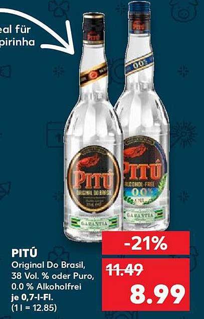 Pitú Original Do Brasil Angebot bei Kaufland - 1Prospekte.de