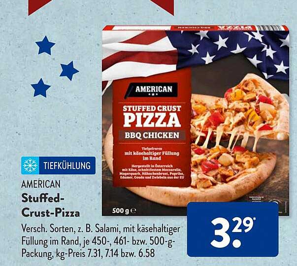 American Stuffed-crust-pizza Angebot bei ALDI SÜD - 1Prospekte.de