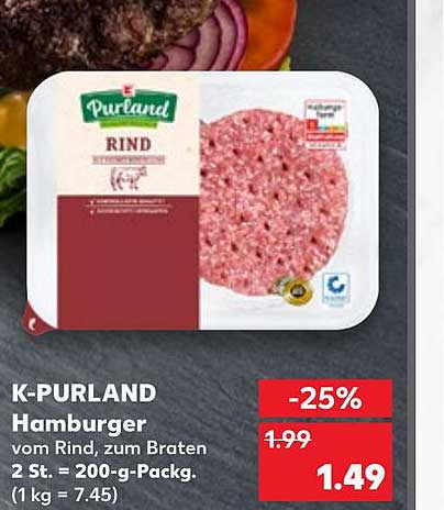 K-purland Hamburger Angebot bei Kaufland - 1Prospekte.de