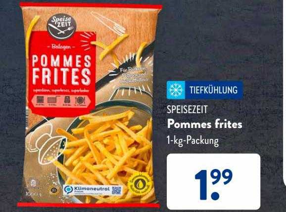 Speisezeit Pommes Frites Angebot bei ALDI sud