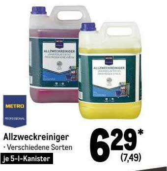 Metro Professional Allzweckreiniger Angebot bei METRO - 1Prospekte.de