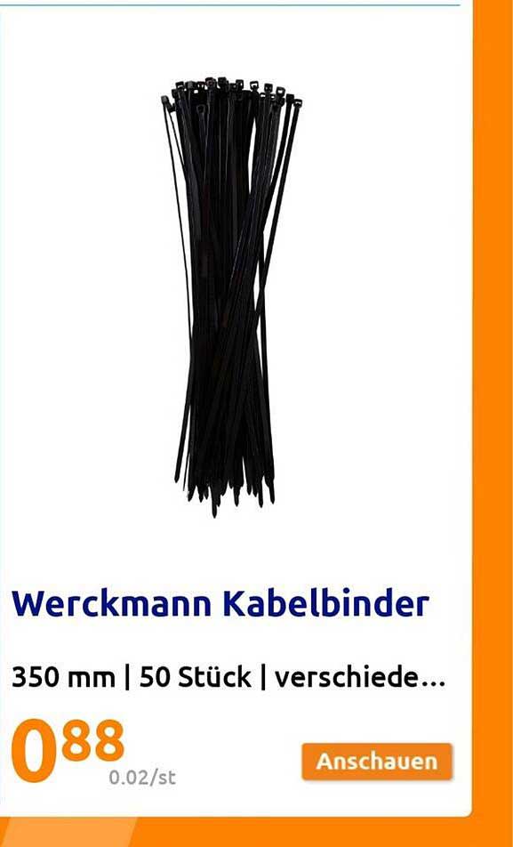 Werckmann Kabelbinder Angebot bei Action