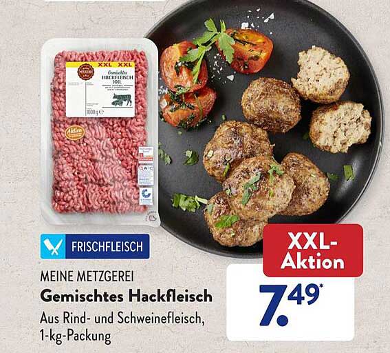 Meine Metzgerei Gemischtes Hackfleisch Angebot bei ALDI SÜD - 1Prospekte.de