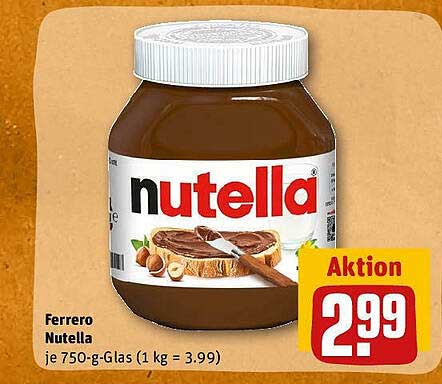 Ferrero Nutella Angebot bei REWE - 1Prospekte.de
