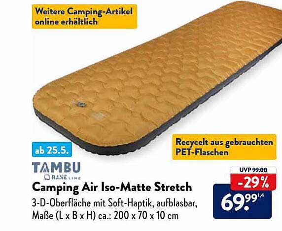 Tambu Camping Air Iso-matte Stretch Angebot bei ALDI Nord - 1Prospekte.de