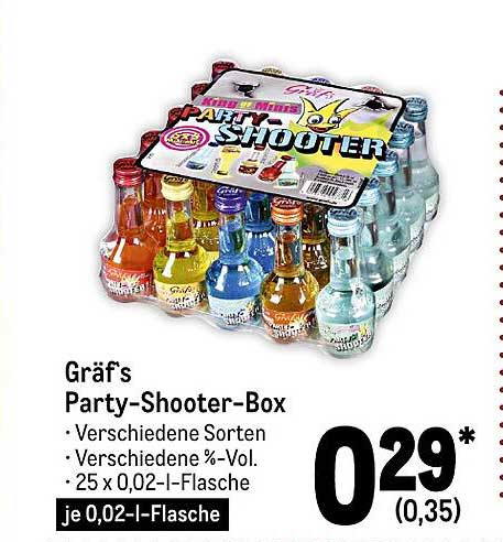 Gräf's Party-shooter-box Angebot bei METRO - 1Prospekte.de