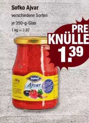 Sofko Ajvar Angebot bei V-Markt - 1Prospekte.de