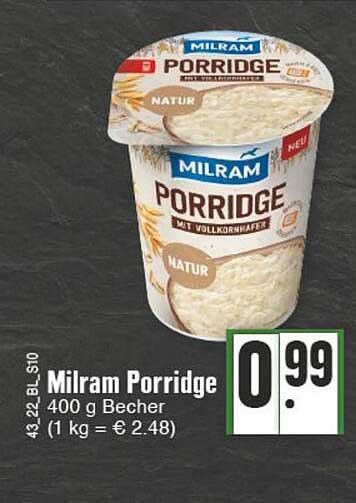 Milram Porridge Angebot bei EDEKA - 1Prospekte.de