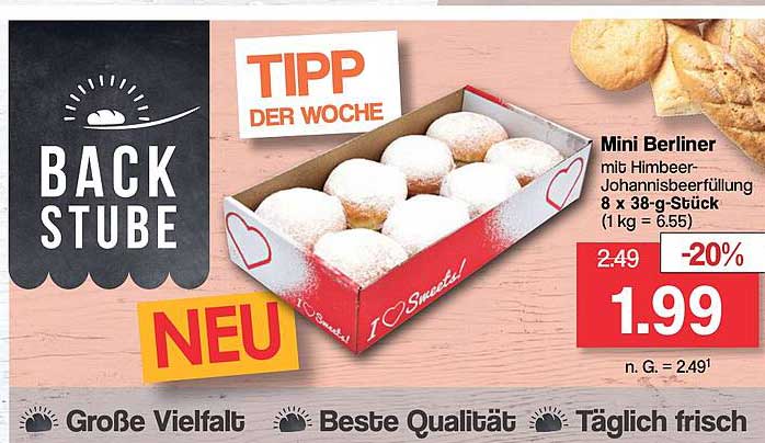Mini Berliner Angebot bei Famila Nordwest - 1Prospekte.de