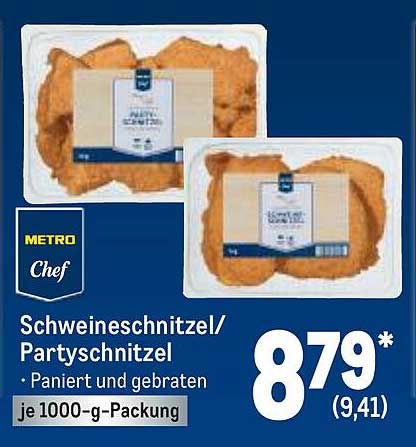 Metro Chef Schweineschnitzel Oder Partyschnitzel Angebot bei METRO ...