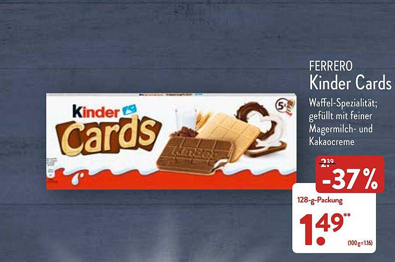 Ferrero Kinder Cards Angebot bei ALDI Nord - 1Prospekte.de