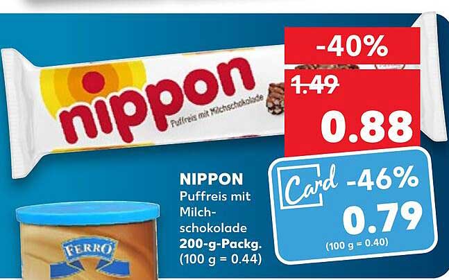 Nippon Puffreis Mit Milchschokolade Angebot bei E Center