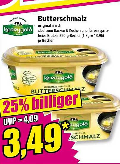 Kerrygold Butterschmalz Angebot bei NORMA - 1Prospekte.de