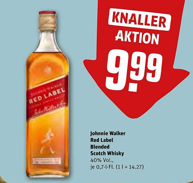 Johnnie Walker Red Label Blended Scotch Whisky Angebot bei REWE ...