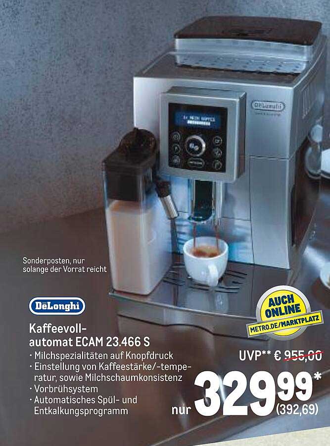 Kaffeevollautomat Delonghi Ecam 23 466 S