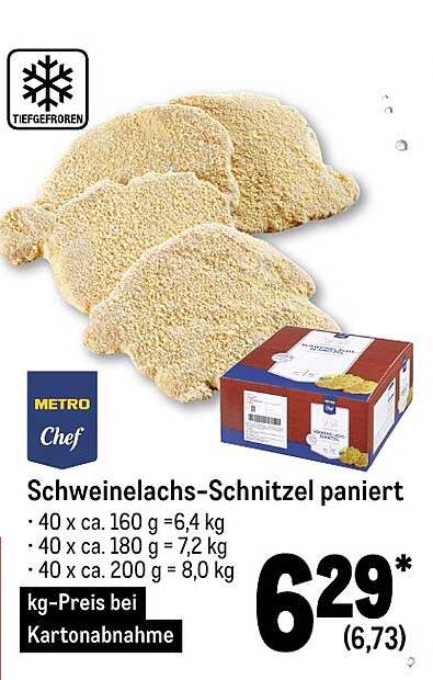 Metro Chef Schweinelachs-schnitzel Paniert Angebot bei METRO ...
