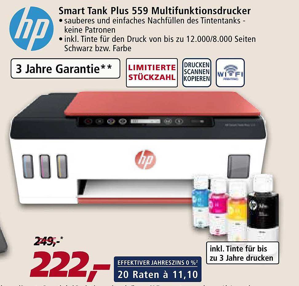 Hp Smart Tank Plus 559 Multifunktionsdrucker Angebot bei Real ...