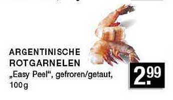 Argentinische Rot Garnelen „easy Peel” Angebot bei Edeka Zurheide