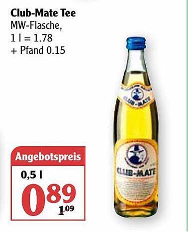 Club-mate Tee Angebot bei Globus - 1Prospekte.de