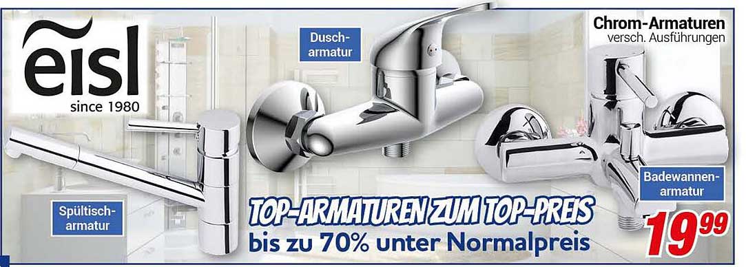 Eisl Chrom-armaturen Angebot bei Centershop - 1Prospekte.de