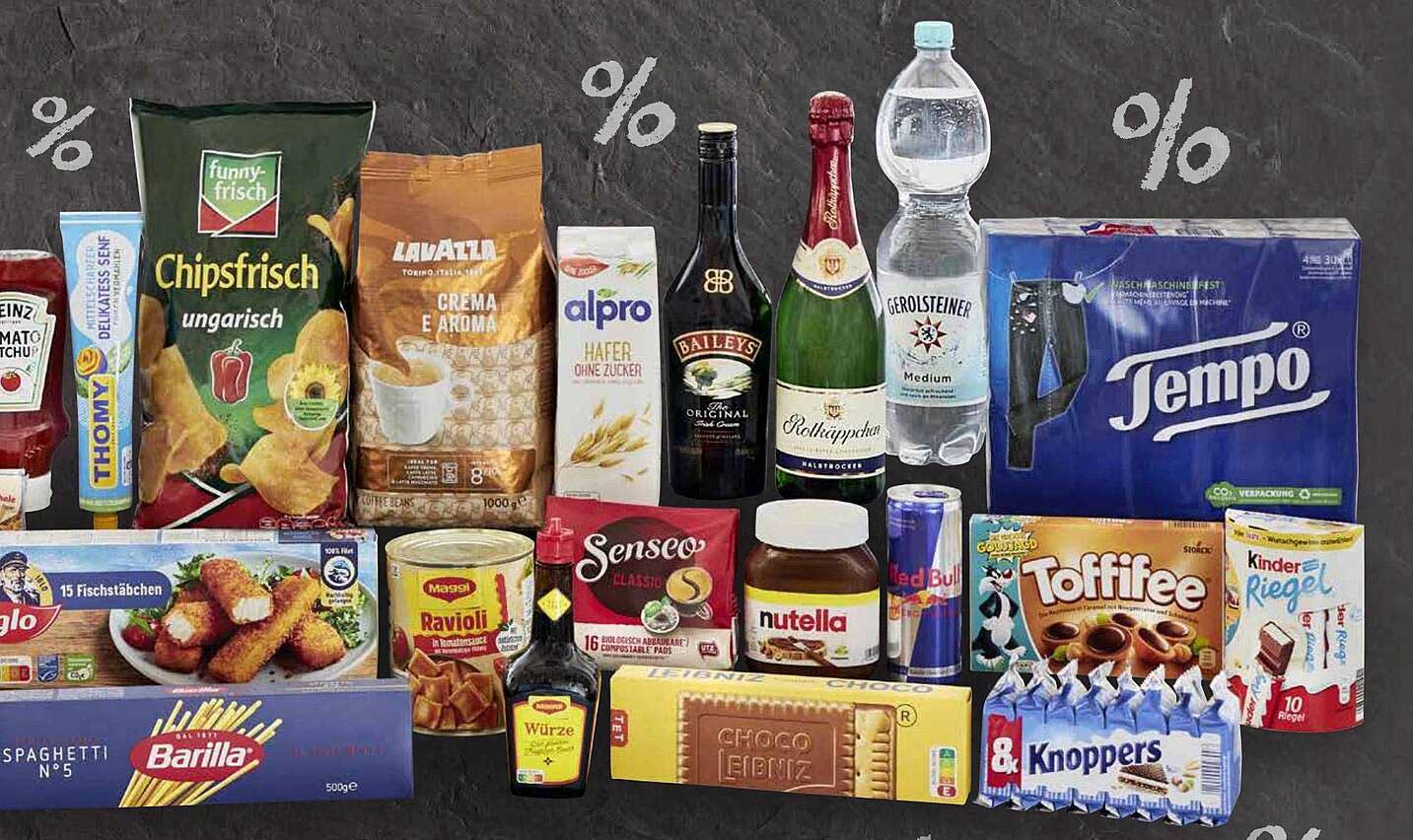 Funny-frisch Chpsfrisch, Thomy, Lavazza, Alpro, Maggi, Senseo, Blayleys ...