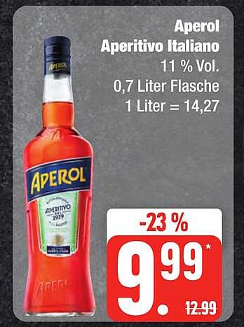 Aperol Aperitivo Italiano Angebot bei Edeka Frischemarkt - 1Prospekte.de