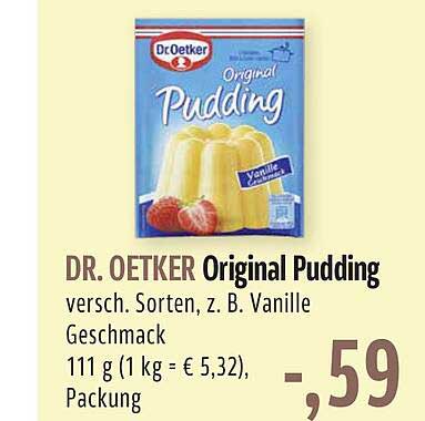 Dr Oetker Original Pudding Angebot bei BUNGERT - 1Prospekte.de