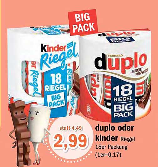 Duplo Oder Kinder Riegel Angebot bei Aktiv Irma - 1Prospekte.de