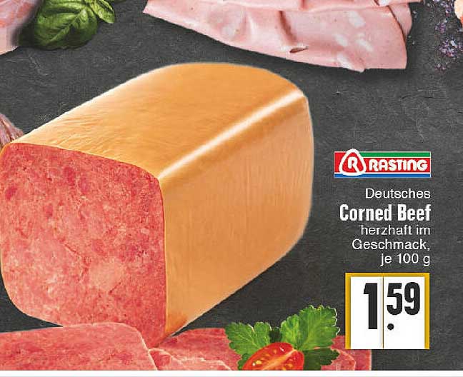 Rasting Deutsches Corned Beef Angebot bei EDEKA - 1Prospekte.de