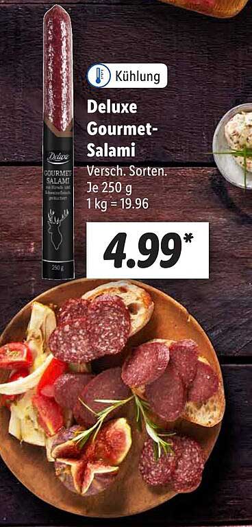 Deluxe Gourmet-salami Angebot bei Lidl - 1Prospekte.de