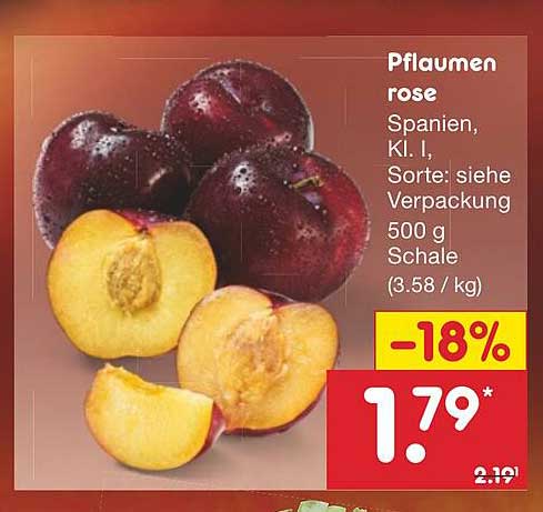 Pflaumen Rose Angebot bei Netto Marken-Discount - 1Prospekte.de