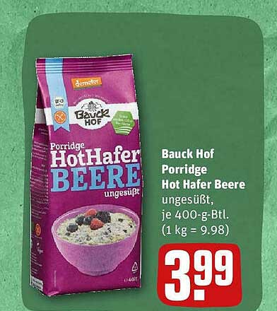 Bauck Hof Haferkleie Angebot bei REWE