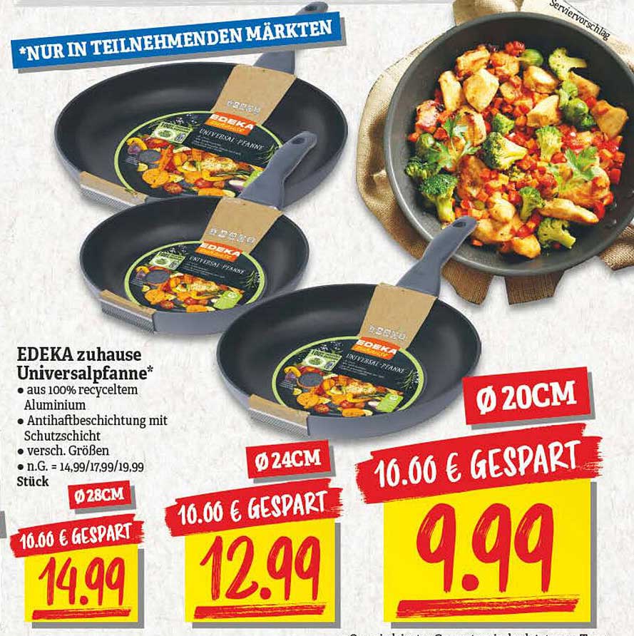 Edeka Zuhause Universalpfanne Angebot bei NP Discount - 1Prospekte.de