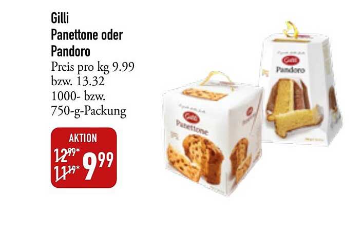 Gilli Panettone Oder Pandoro Angebot bei DINEA - 1Prospekte.de