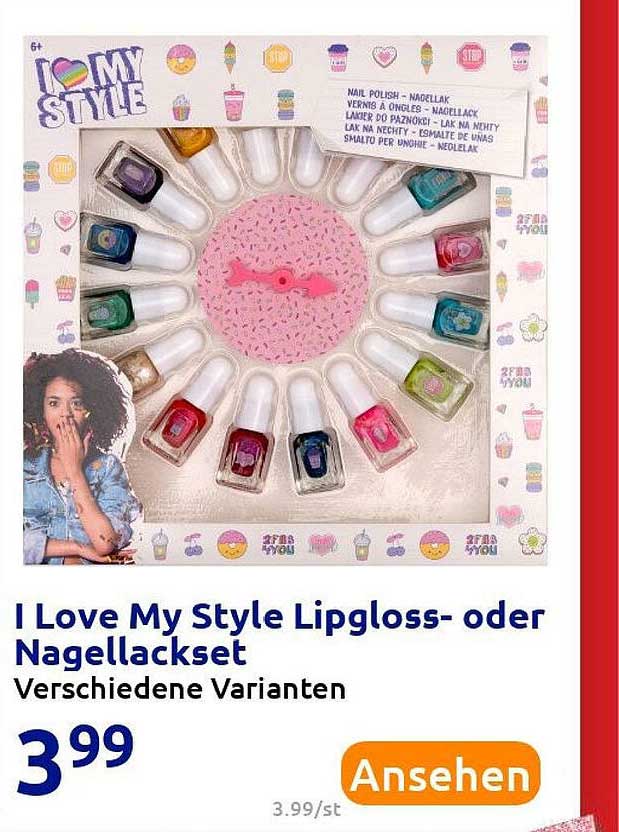 I Love My Style Lipgloss Oder Nagellackset Angebot bei Action ...