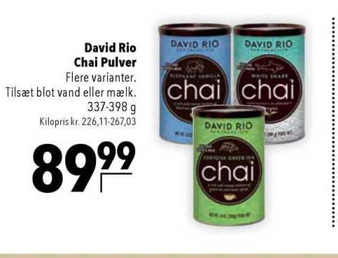 David Rio Chai Pulver Angebot bei CITTI Markt - 1Prospekte.de