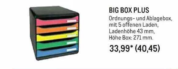 Big Box Plus Angebot bei METRO - 1Prospekte.de