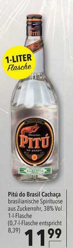 Pitú Do Brasil Cachaça Angebot bei CITTI Markt - 1Prospekte.de