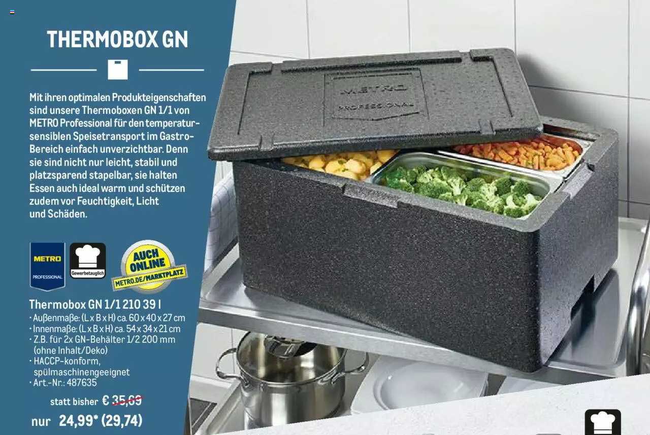 Thermobox GN 1-1 210 39 L Angebot bei METRO - 1Prospekte.de